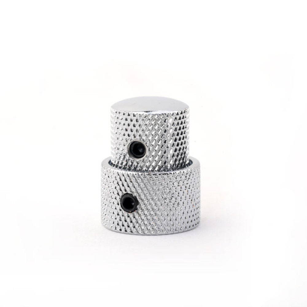 METAL CONCENTRIC STACKED KNOB - CHROME